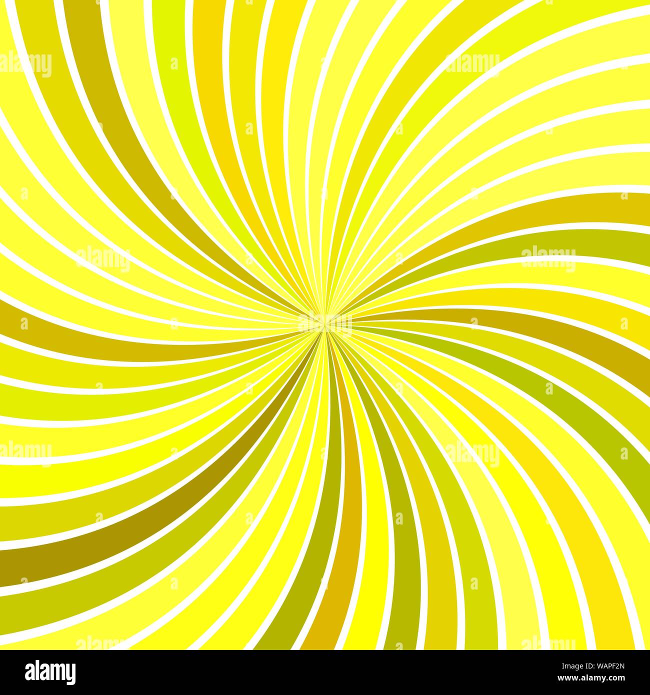 Yellow abstract psychedelic spiral burst stripe background - vector ...