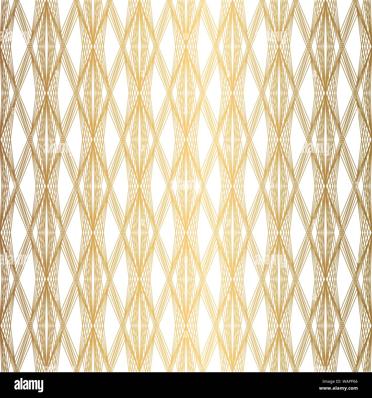Art Deco Pattern. Seamless white and gold background Stock Vector Image ...