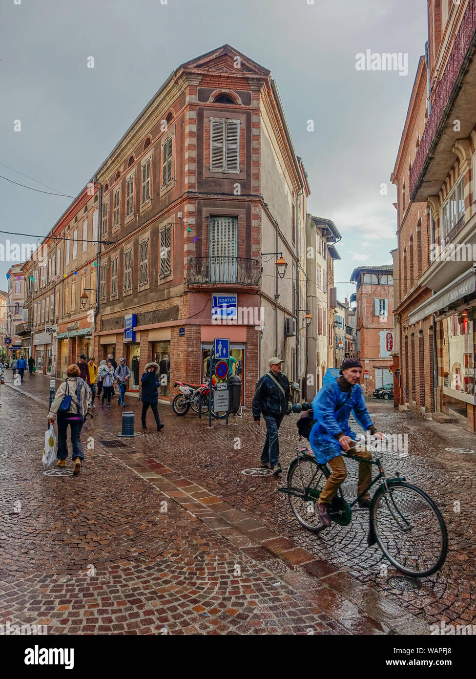 Albi, Midi Pyrenees, France - September 19, 2017: Scene on a city ...