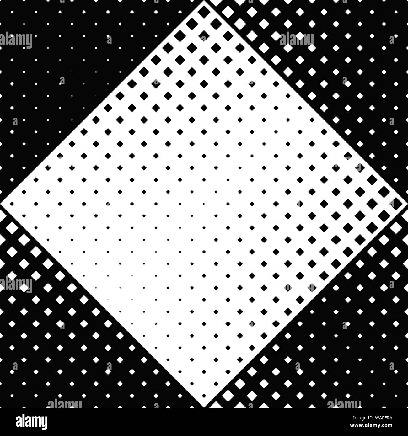 Seamless Square Pattern Background Abstract Monochrome Vector Illustration From Diagonal