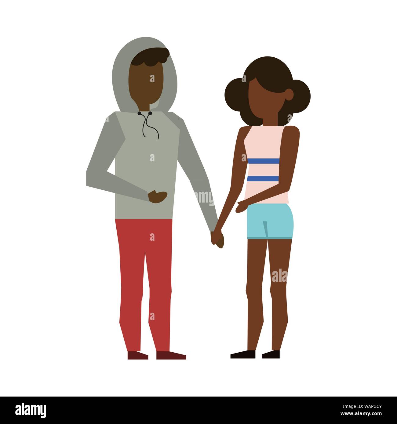 couple love young relationship cartoon Stock Vector Image & Art - Alamy