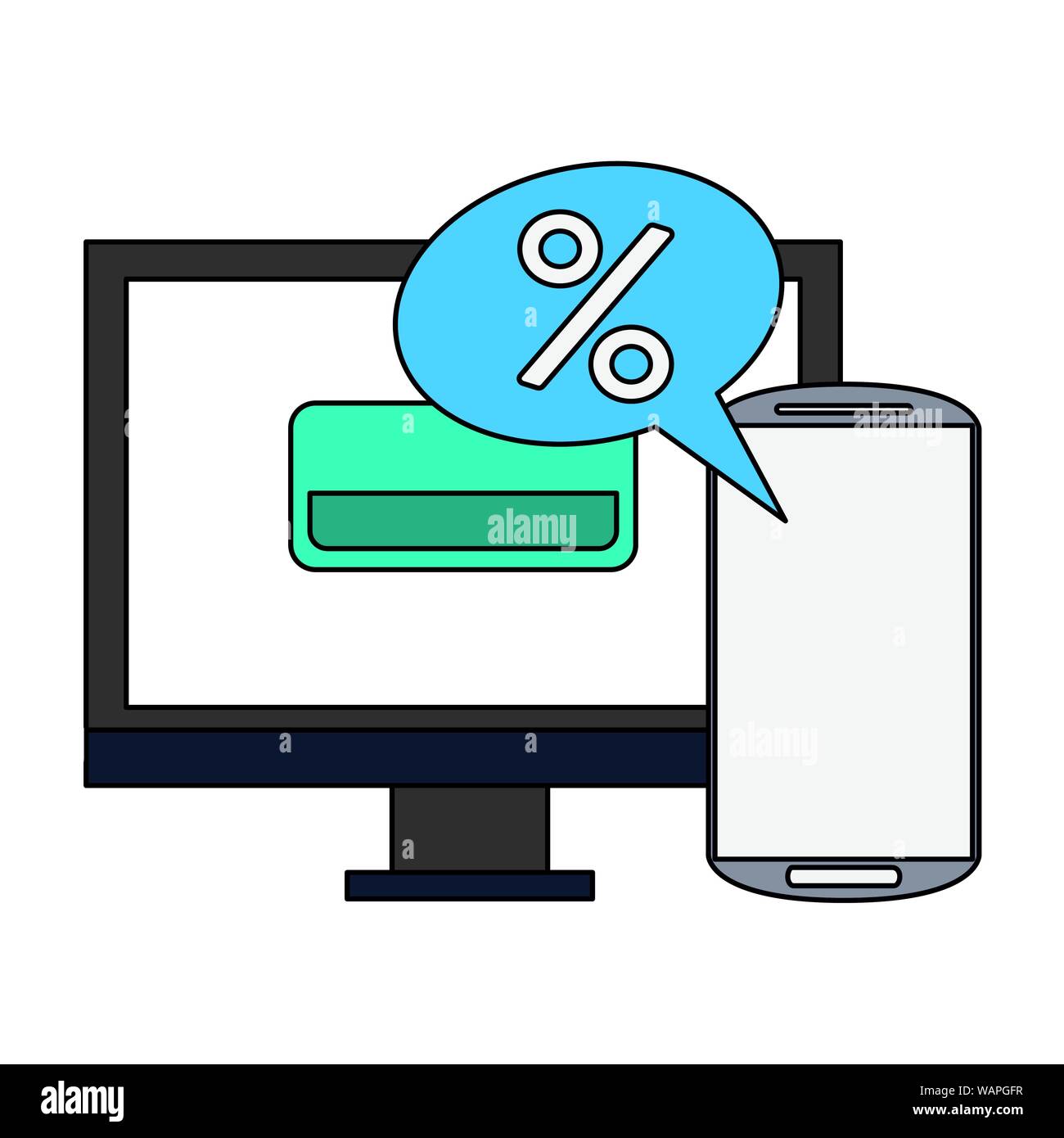 online shopping ecommerce sale cartoon Stock Vector Image & Art - Alamy