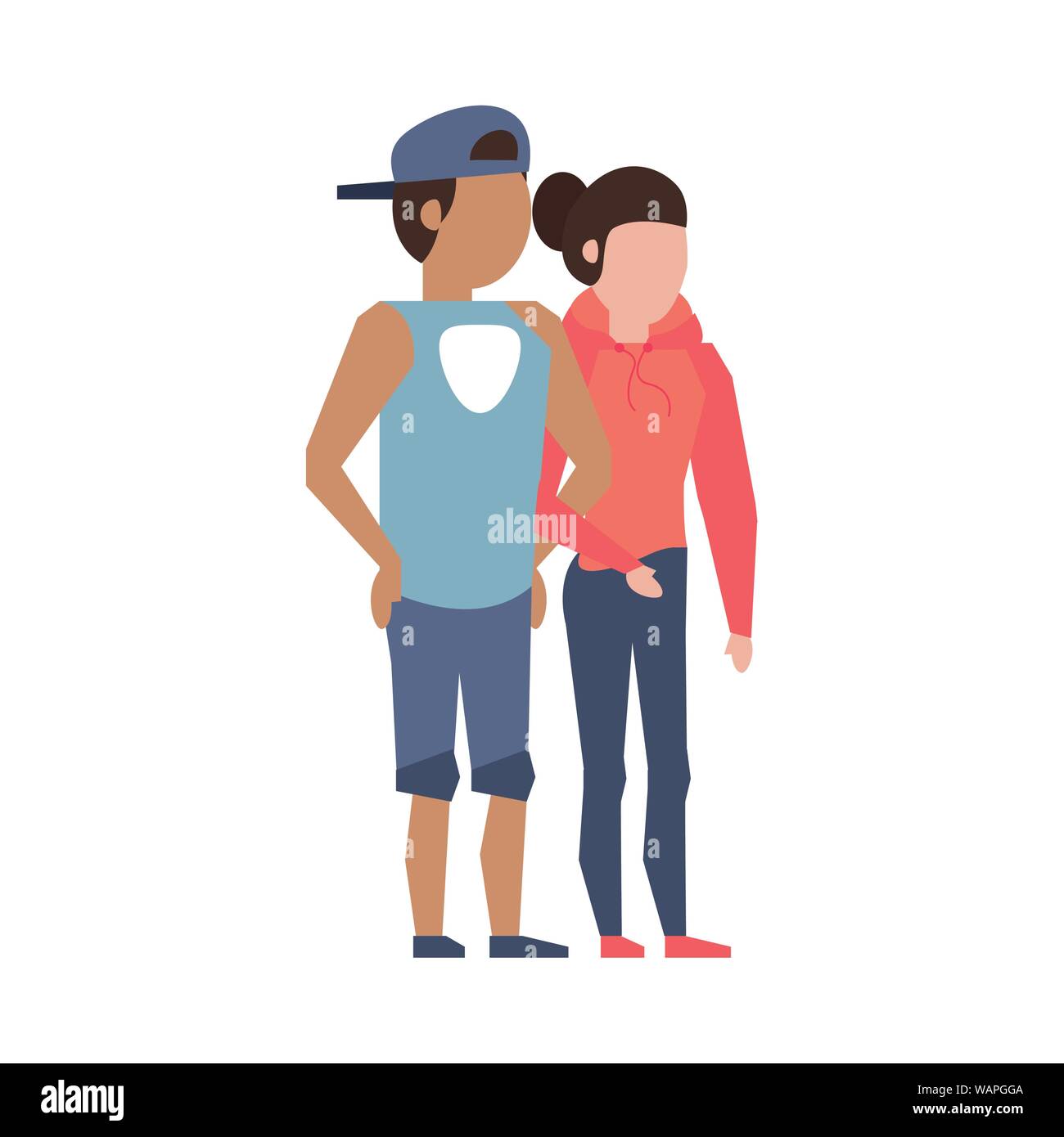 couple love young relationship cartoon Stock Vector Image & Art - Alamy