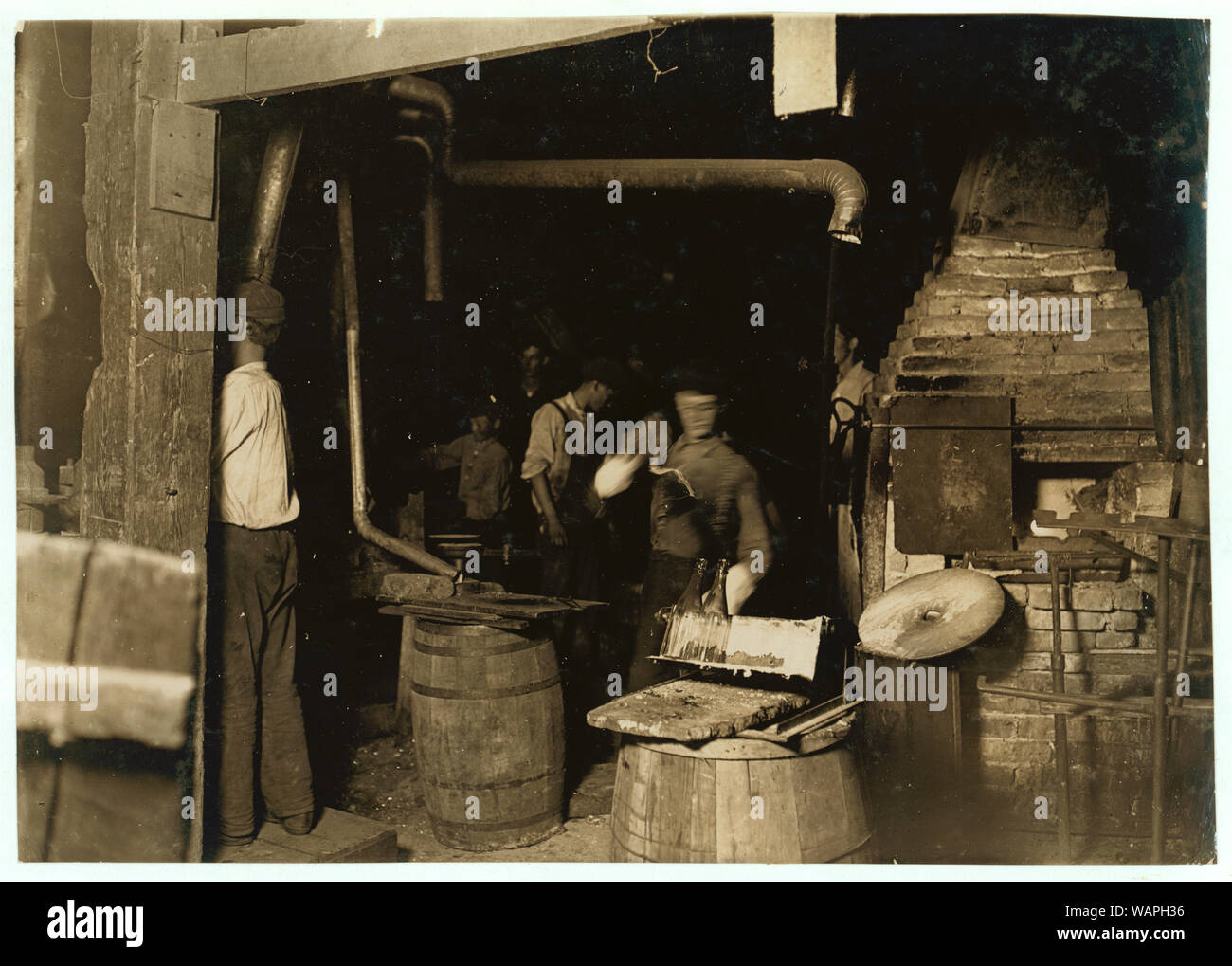 Day Scene in an Indiana Glass Works. Aug., 1908. Abstract: Photographs ...