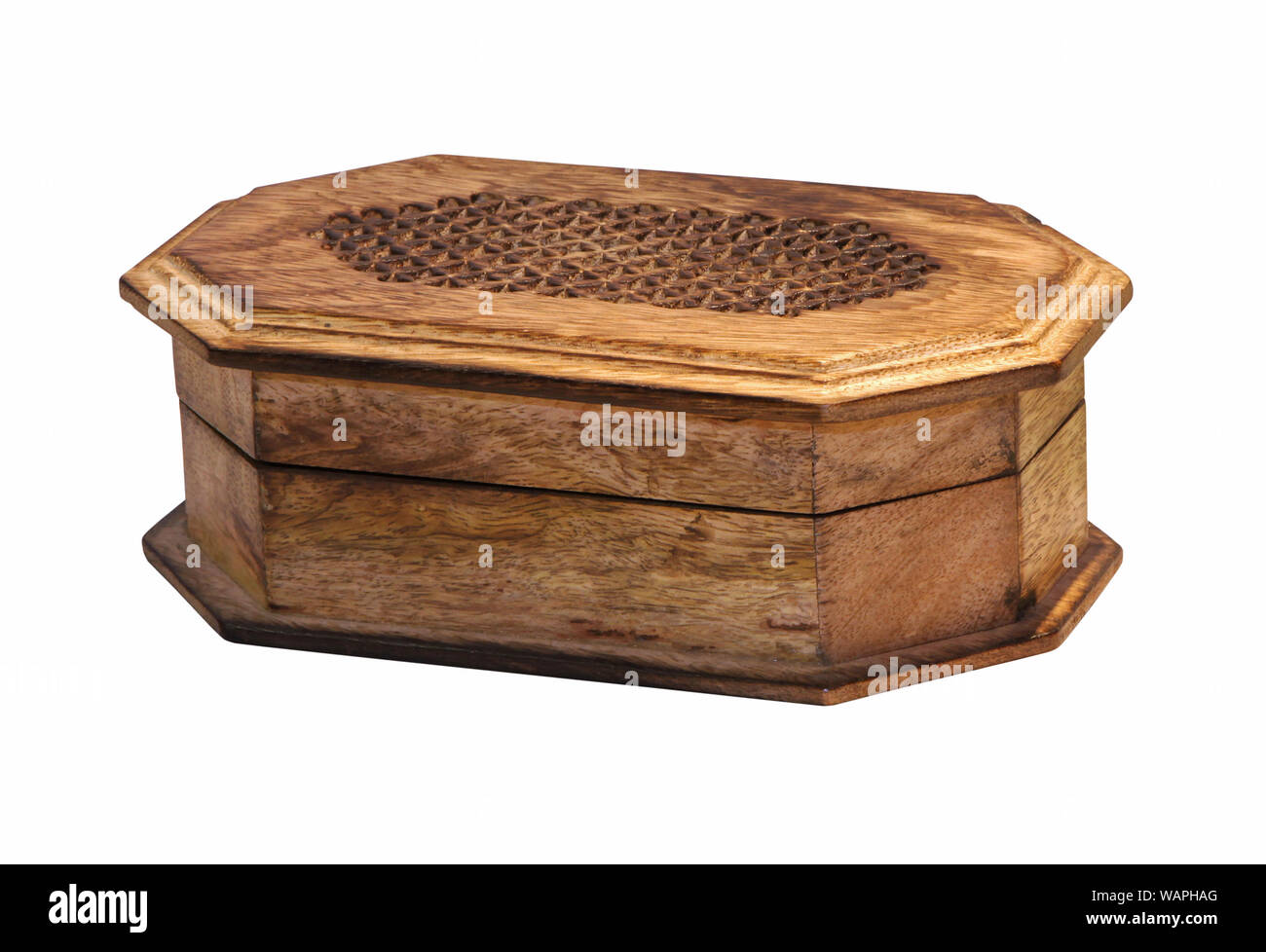 Retro wooden box isolated with clipping path included Stock Photo - Alamy
