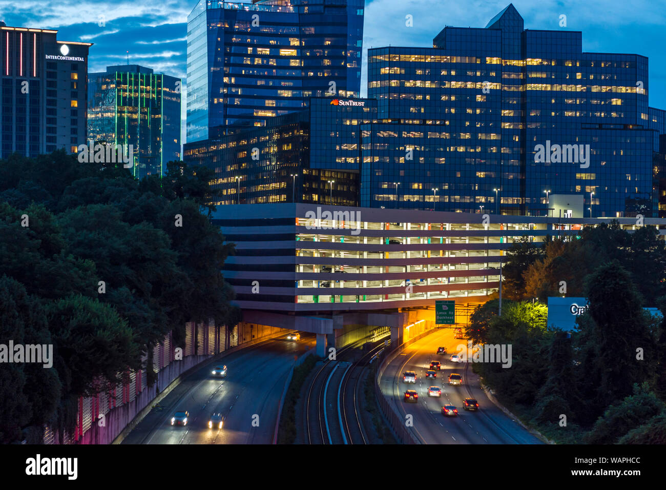 Georgia 400, Buckhead, Atlanta, Georgia Stock Photo - Alamy
