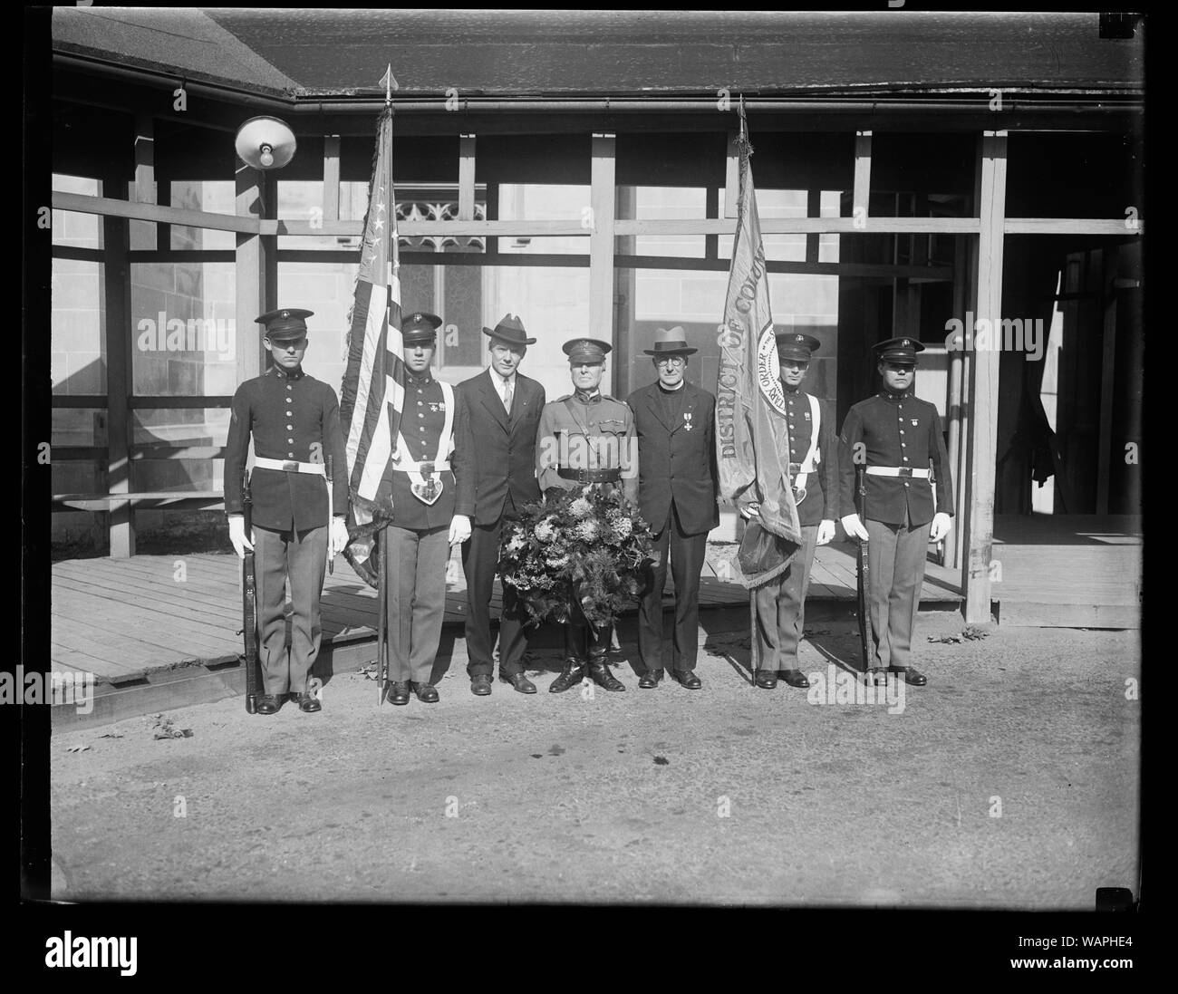 Day tribute to Admiral Dewey of Navy Day. Members of the Military and ...