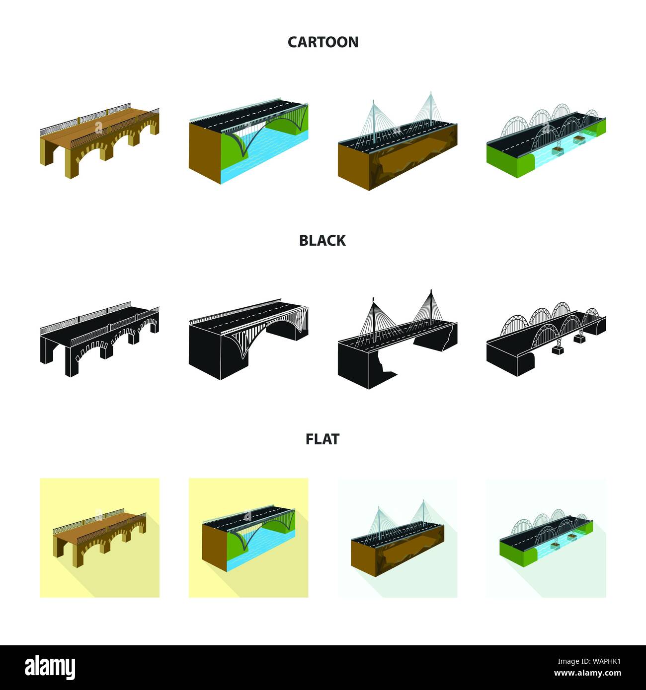 Vector design of connection and design sign. Set of connection and side ...