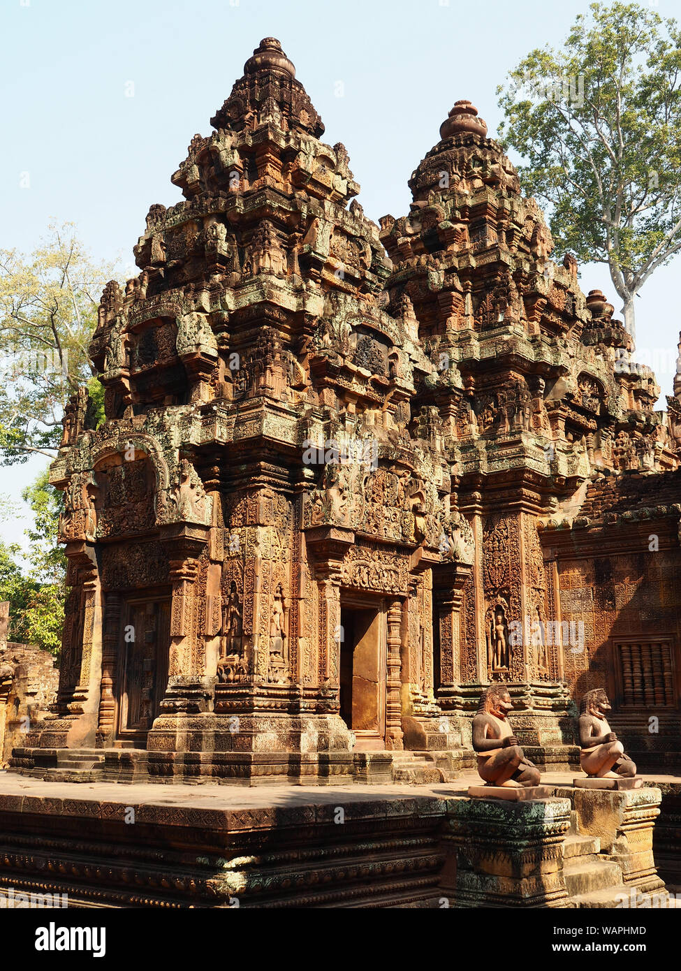 Banteay Srei or Banteay Srey, 10th-century Cambodian temple dedicated ...