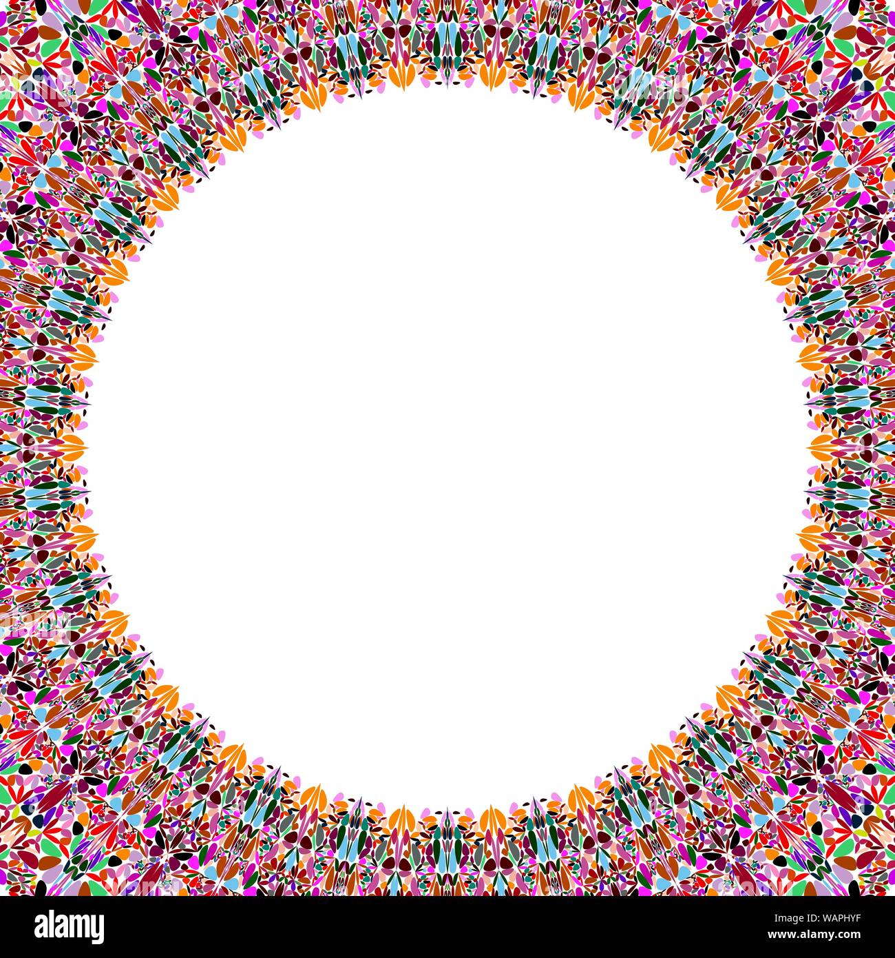 Abstract circular frame - vector design with white background Stock ...