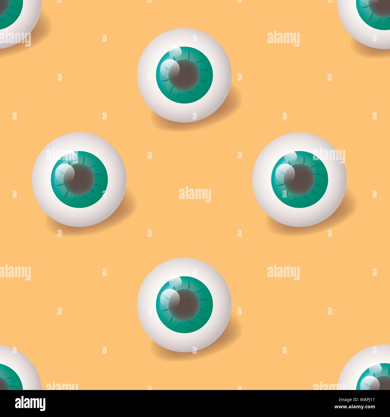 Happy Halloween. Eyeballs human. Seamless pattern repetitive scattered ...