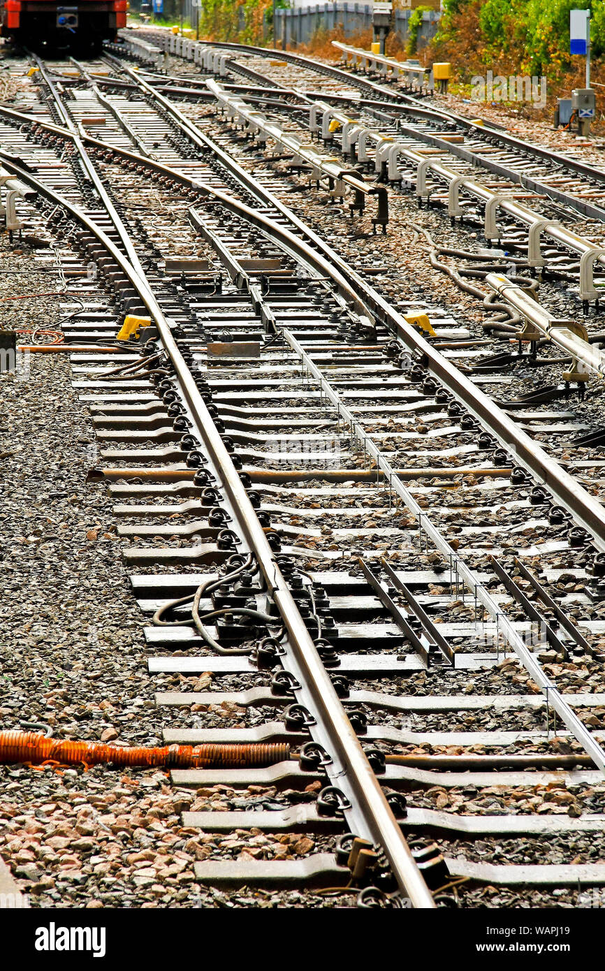 Automatic railway switch hi-res stock photography and images - Alamy