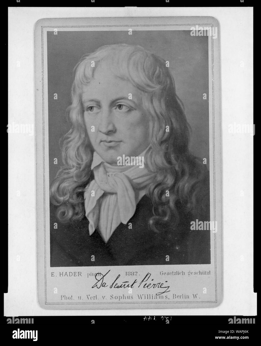 De Saint Pierre / E. Hader, pinxit ; phot. u. verl. v. Sophus Williams ...