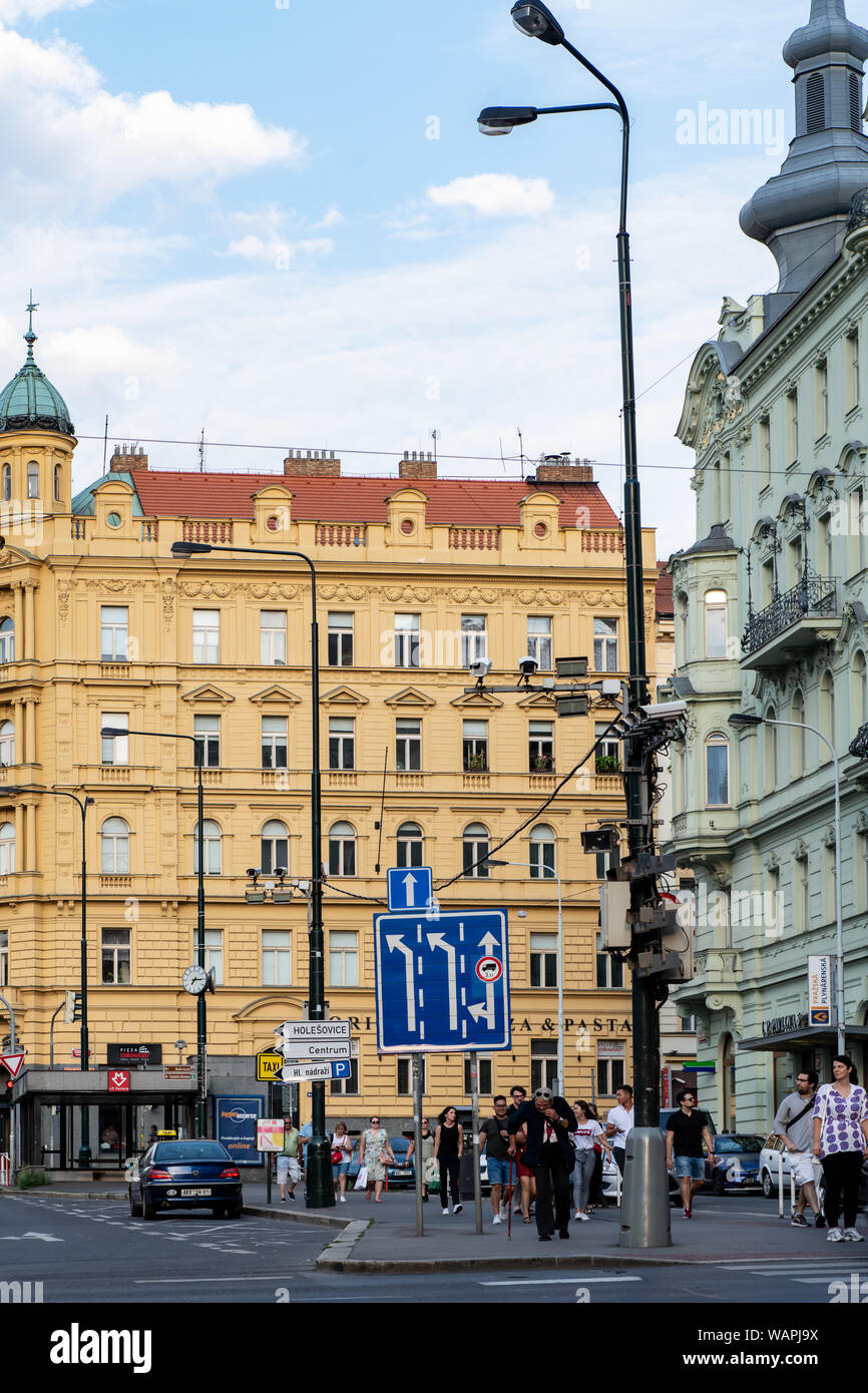The busy metropolis of Prague, Czech Republic Stock Photo - Alamy