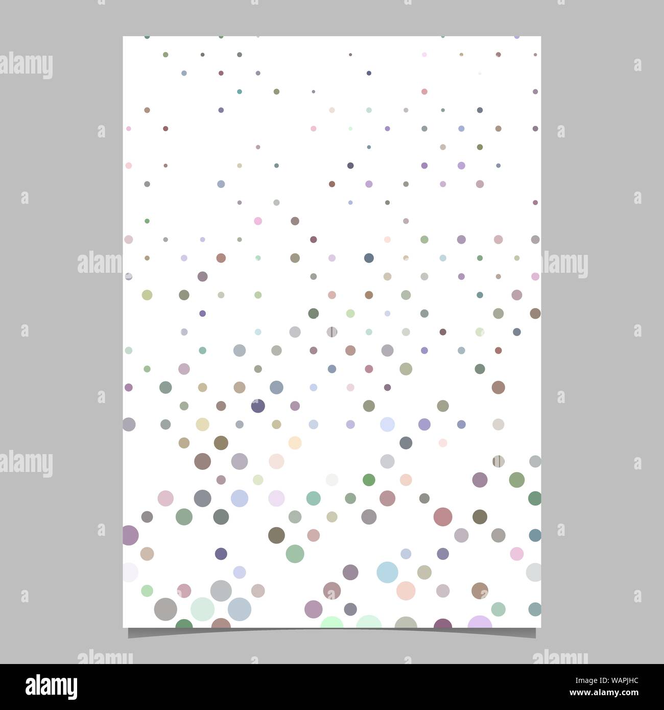 Multicolored abstract dot pattern brochure background - vector ...