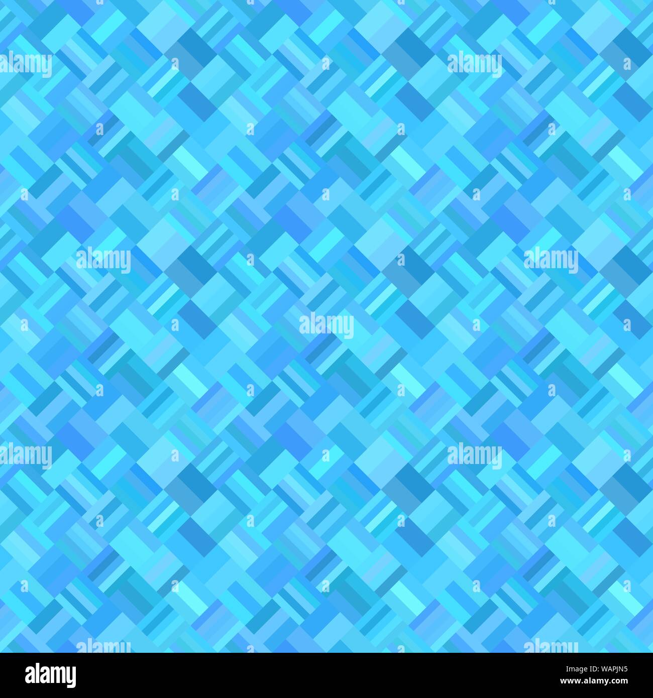 Blue geometrical diagonal rectangular mosaic pattern background ...
