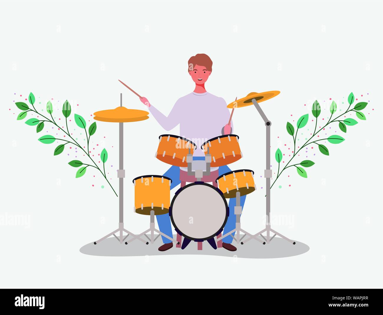 Person playing drums Cut Out Stock Images & Pictures - Alamy