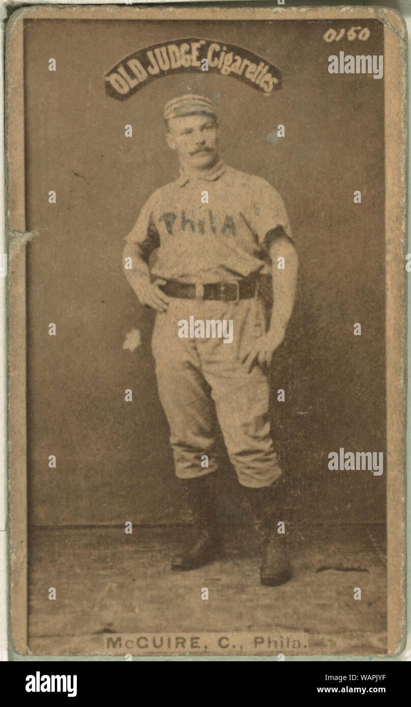 Deacon McGuire, Philadelphia Quakers, baseball card portrait Stock ...