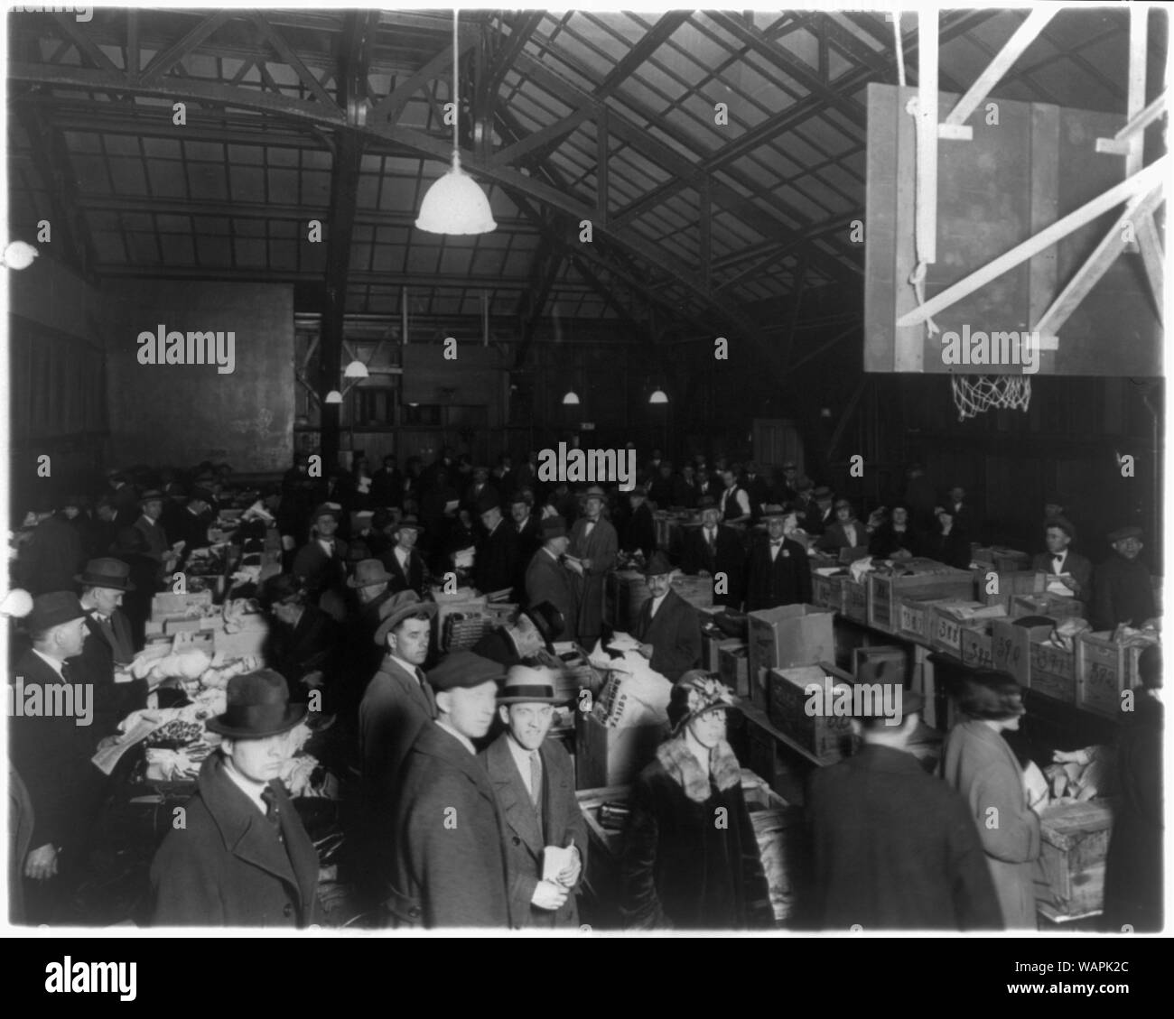 Post office packages Black and White Stock Photos & Images - Alamy