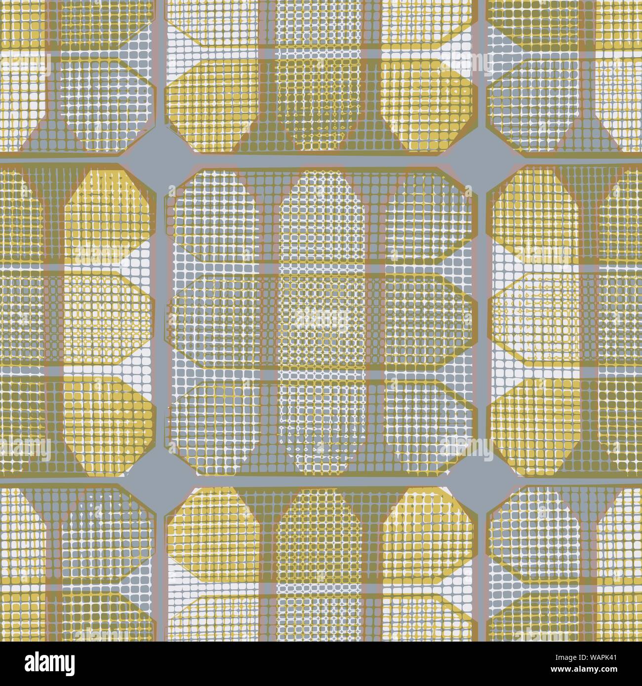 Sophisticated geometric hexagon design with offset waffle textures ...