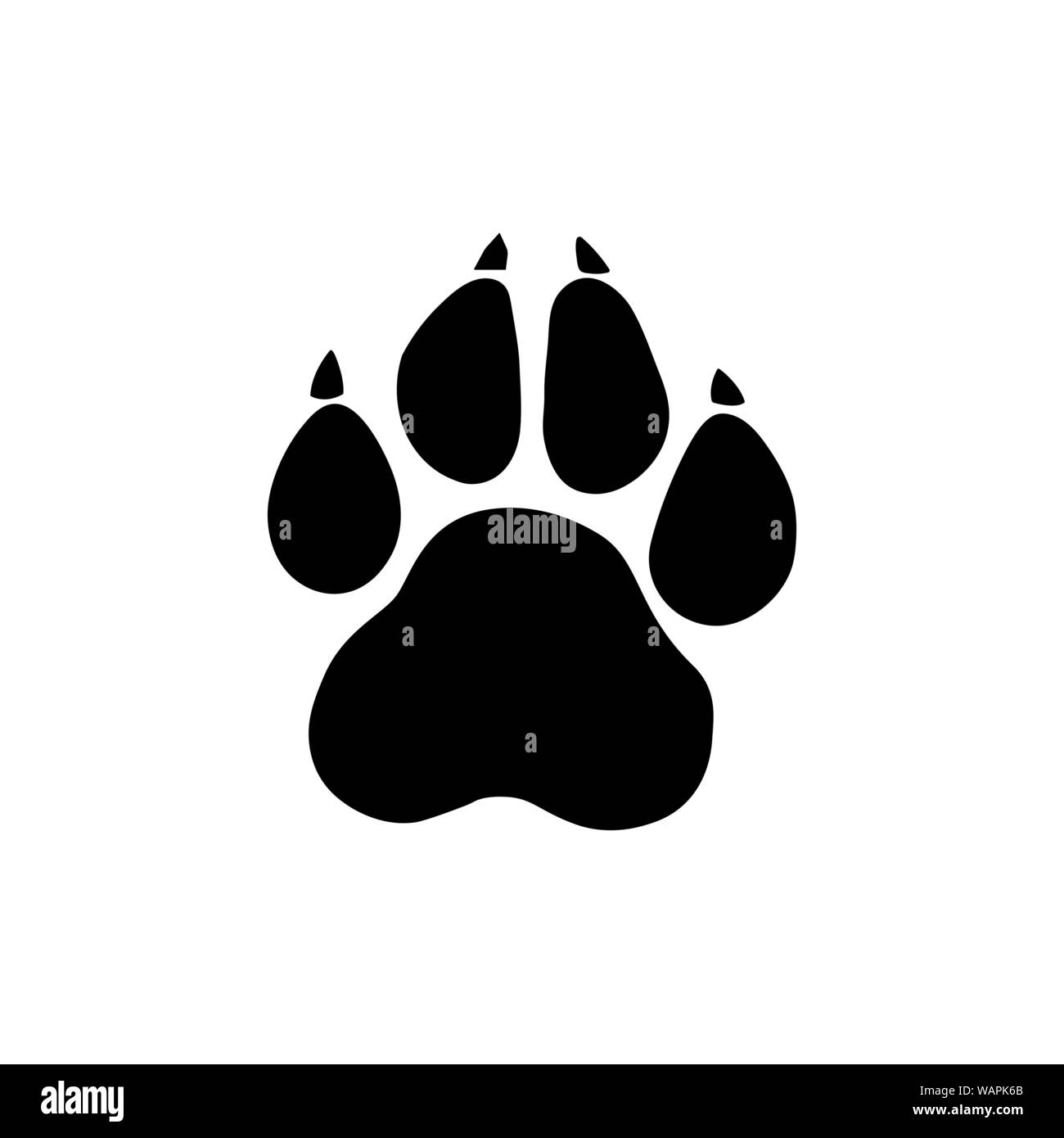 Paw Prints. Logo. Vector Illustration. Isolated vector Illustration ...