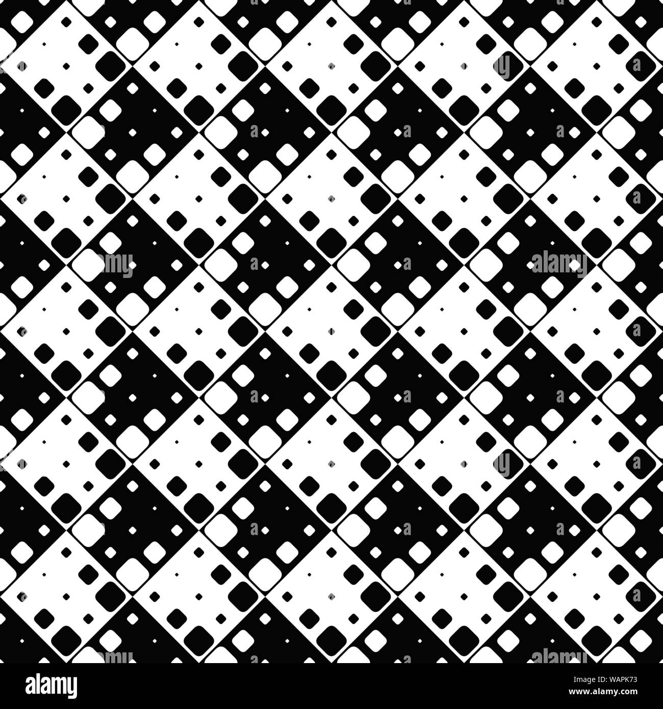 Geometrical Seamless Square Pattern Background Monochrome Abstract Vector Graphic Design From