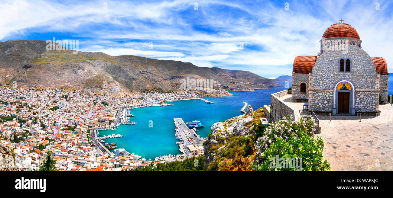Kalymnos agios savvas hi-res stock photography and images - Alamy
