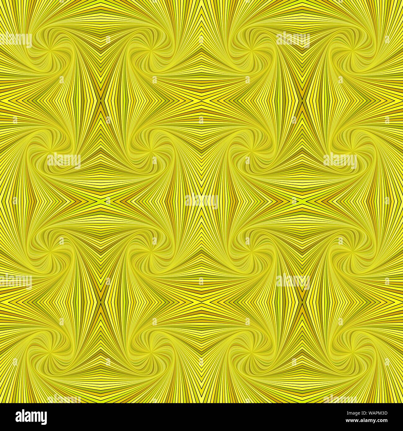 Yellow seamless abstract hypnotic spiral stripe pattern background ...