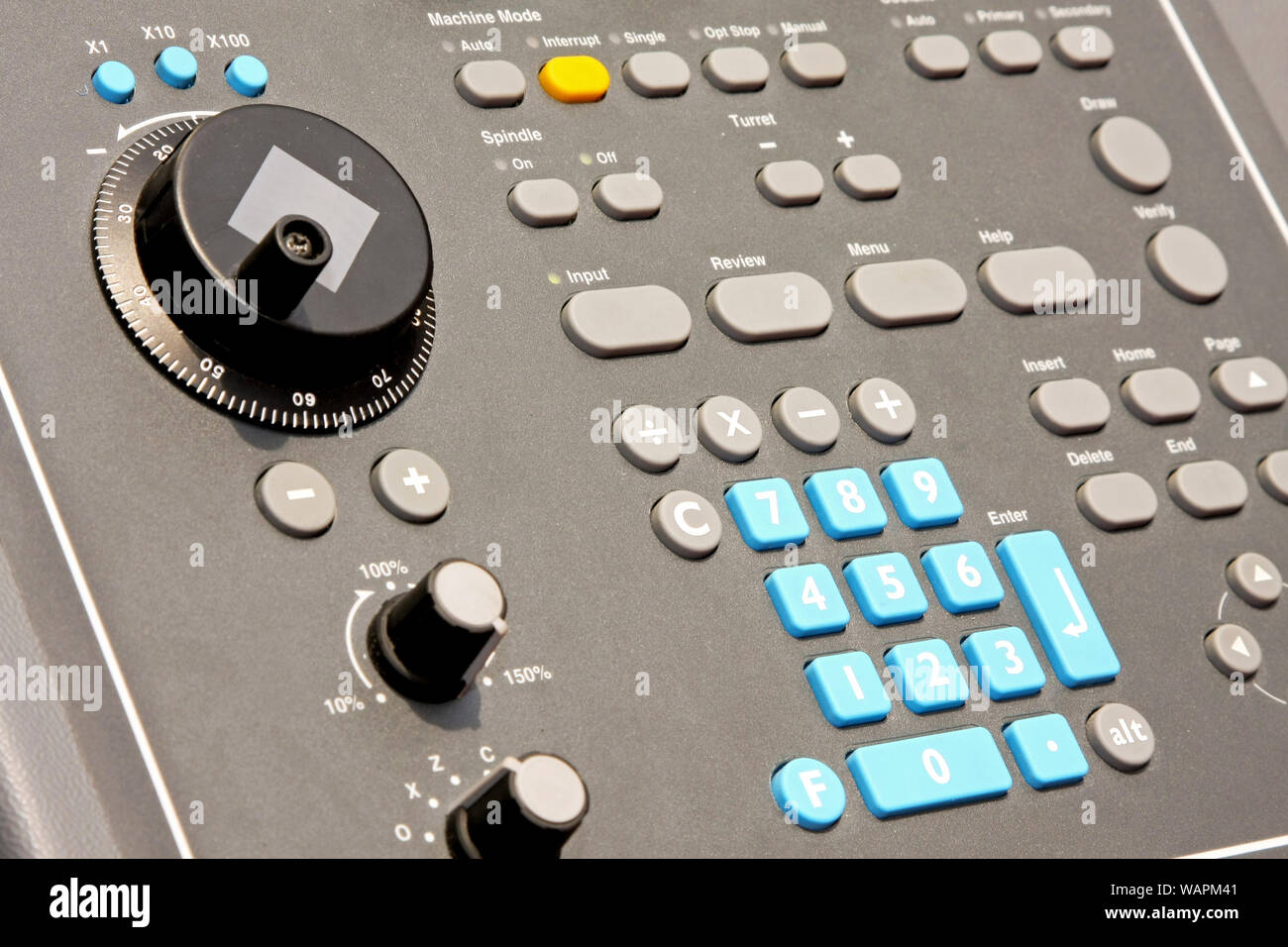 Electronic control panel with bunch of buttons Stock Photo - Alamy