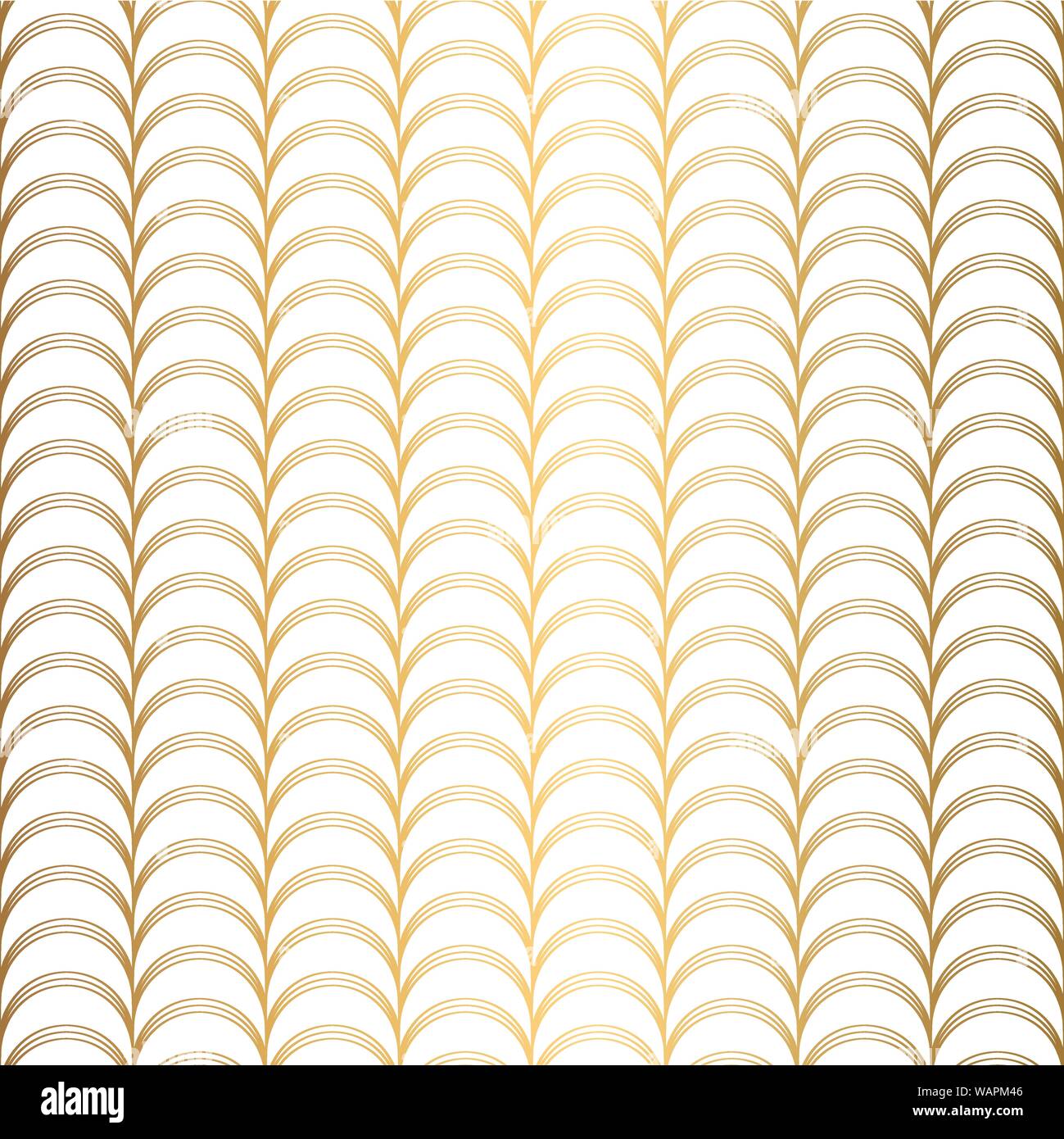 Art Deco Pattern. Seamless white and gold background Stock Vector Image ...