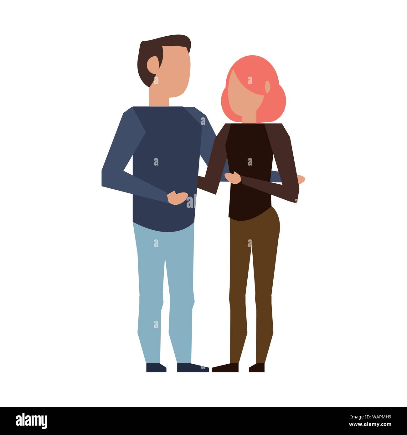 couple love young relationship cartoon Stock Vector Image & Art - Alamy