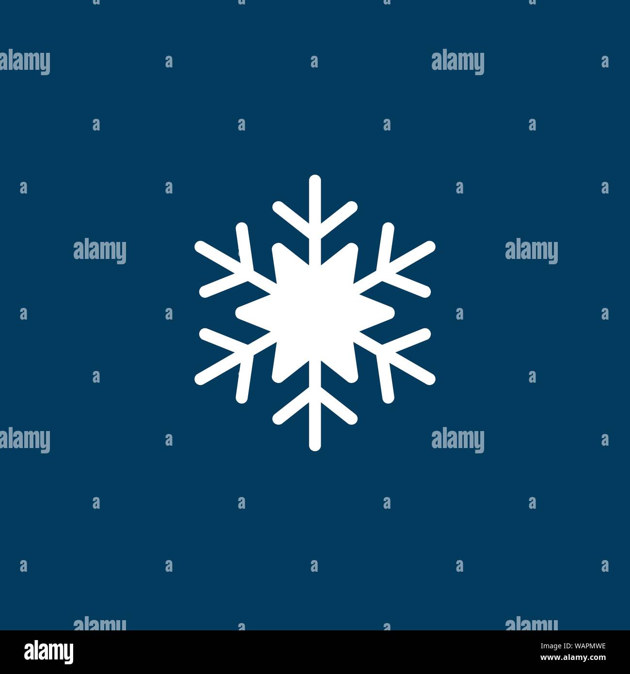 White Snowflake Stock Vector Images - Alamy