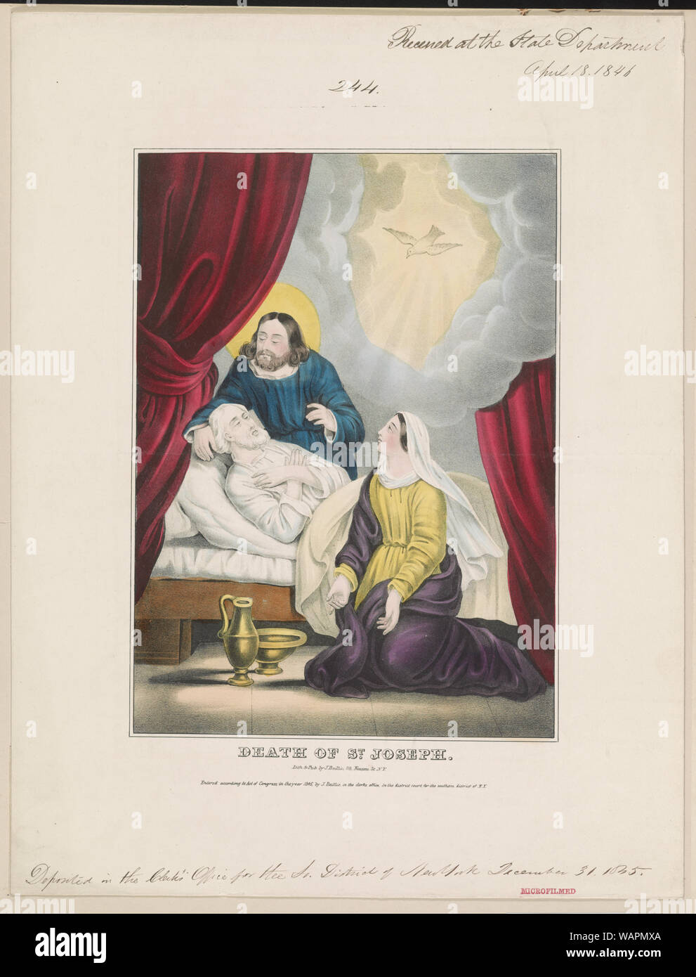 Death of St. Joseph Stock Photo - Alamy