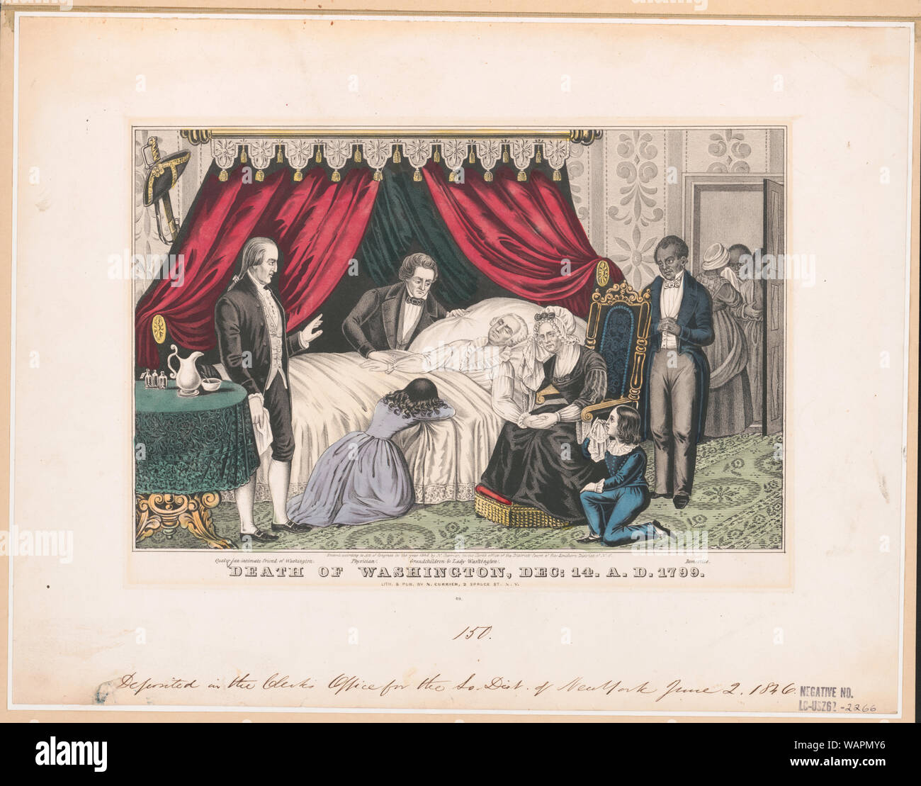 Death of Washington, Dec: 14. A.D. 1799 Stock Photo - Alamy