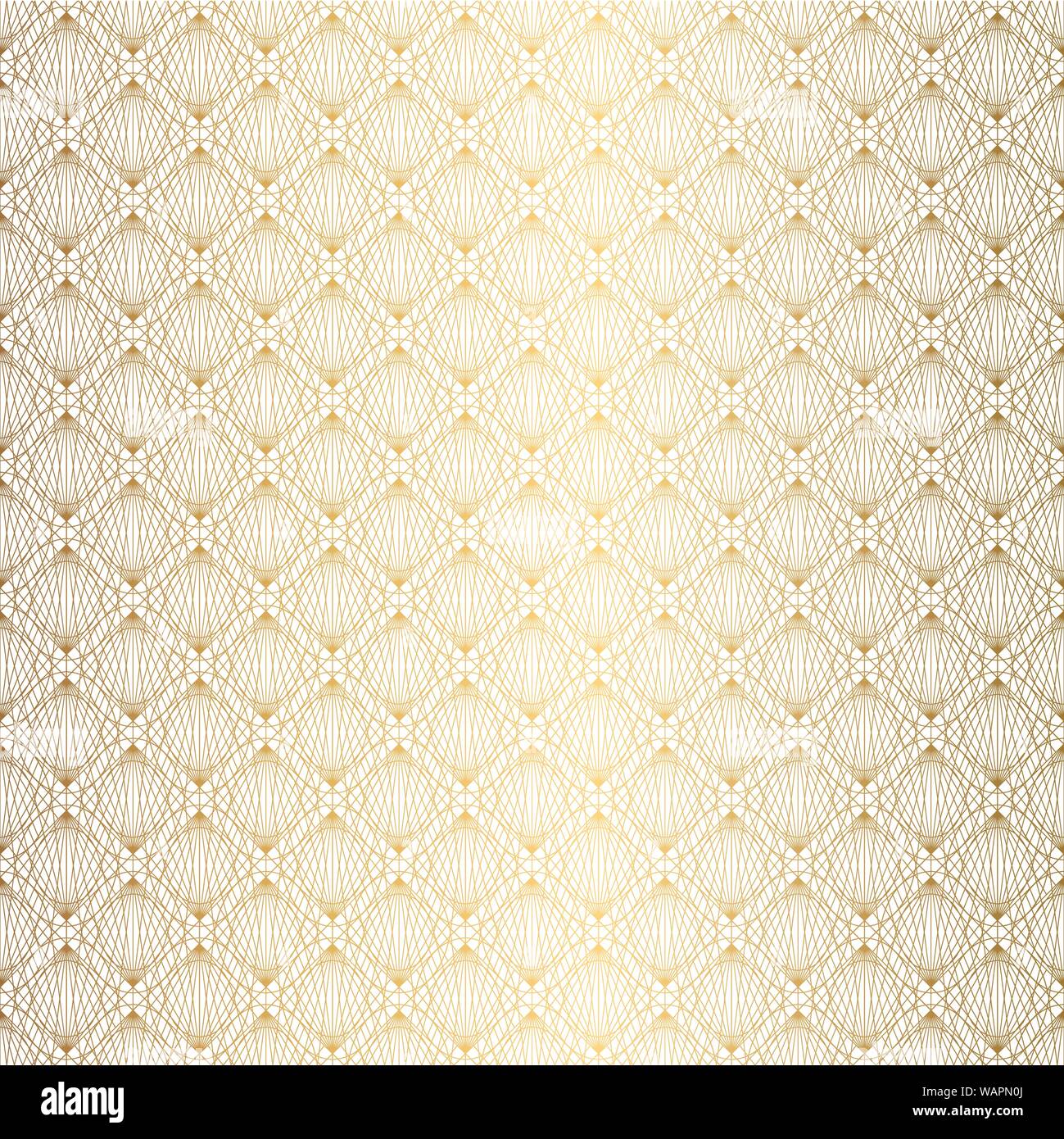Art Deco Pattern. Seamless white and gold background Stock Vector Image ...
