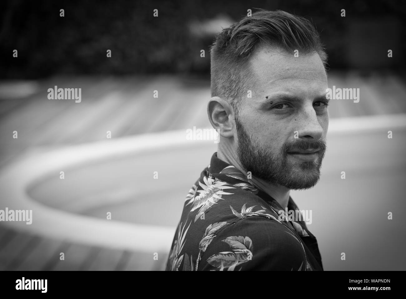 a red beard young male model portrait Stock Photo - Alamy