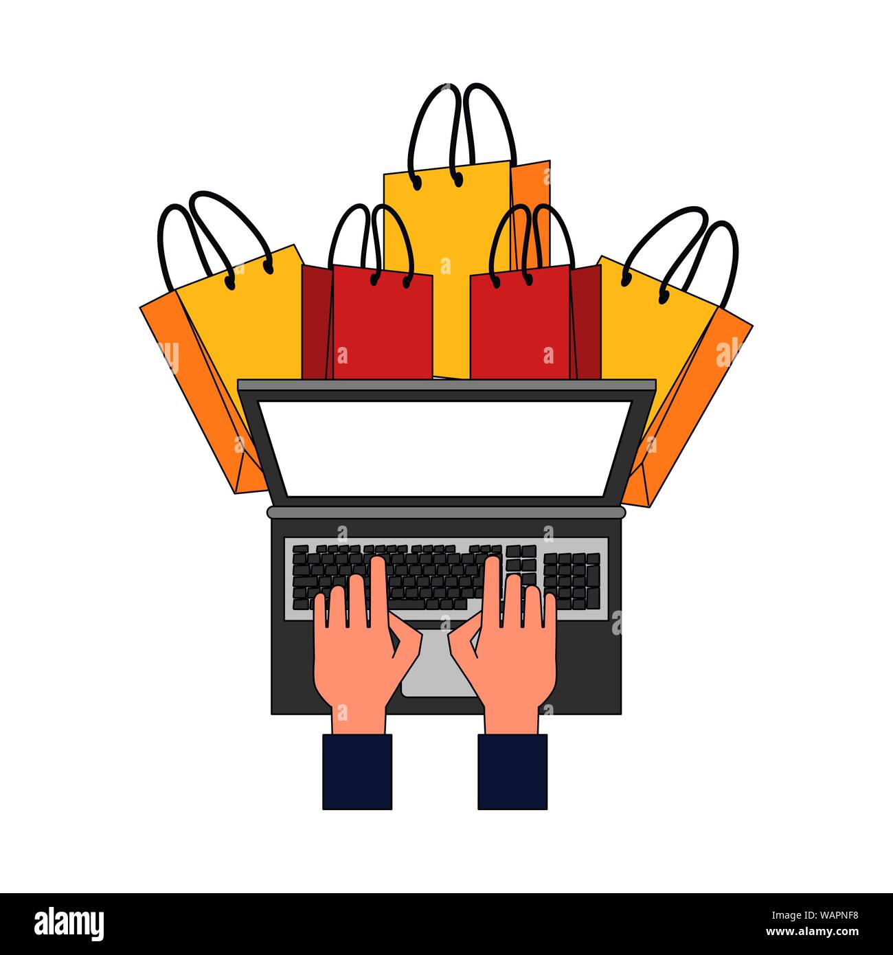 online shopping ecommerce sale cartoon Stock Vector Image & Art - Alamy
