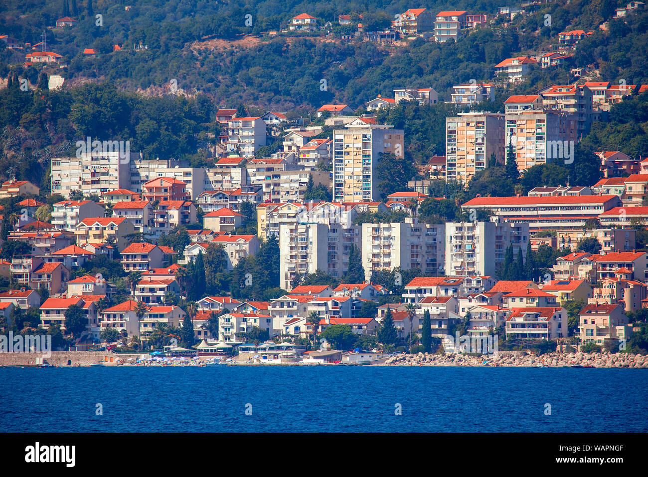 modern city built by the sea shore Stock Photo - Alamy