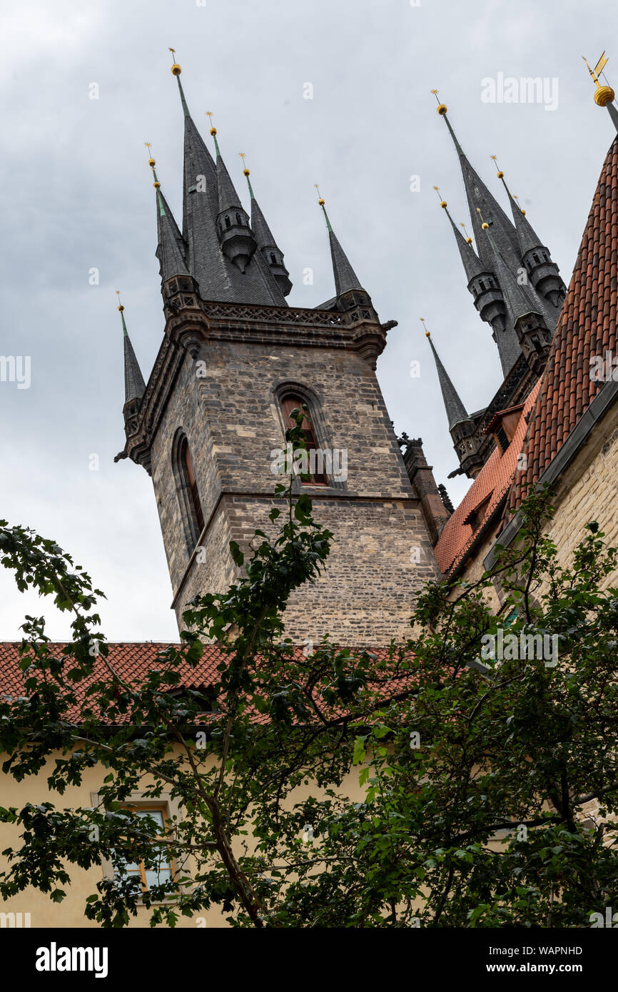 High-Gothic Tyn Cathedral in Prague, Czech Republic Stock Photo - Alamy