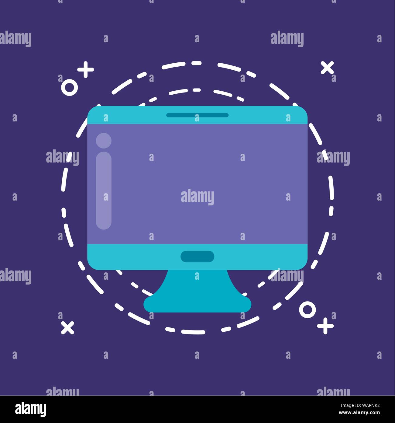 desktop computer technology isolated icon vector illustration design Stock Vector Image & Art ...