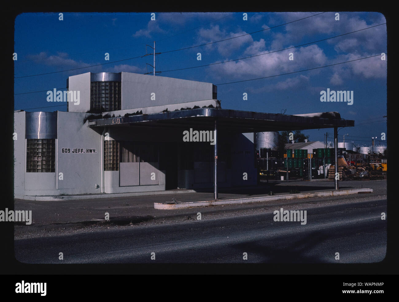 Deco gas station, New Orleans, Louisiana Stock Photo - Alamy