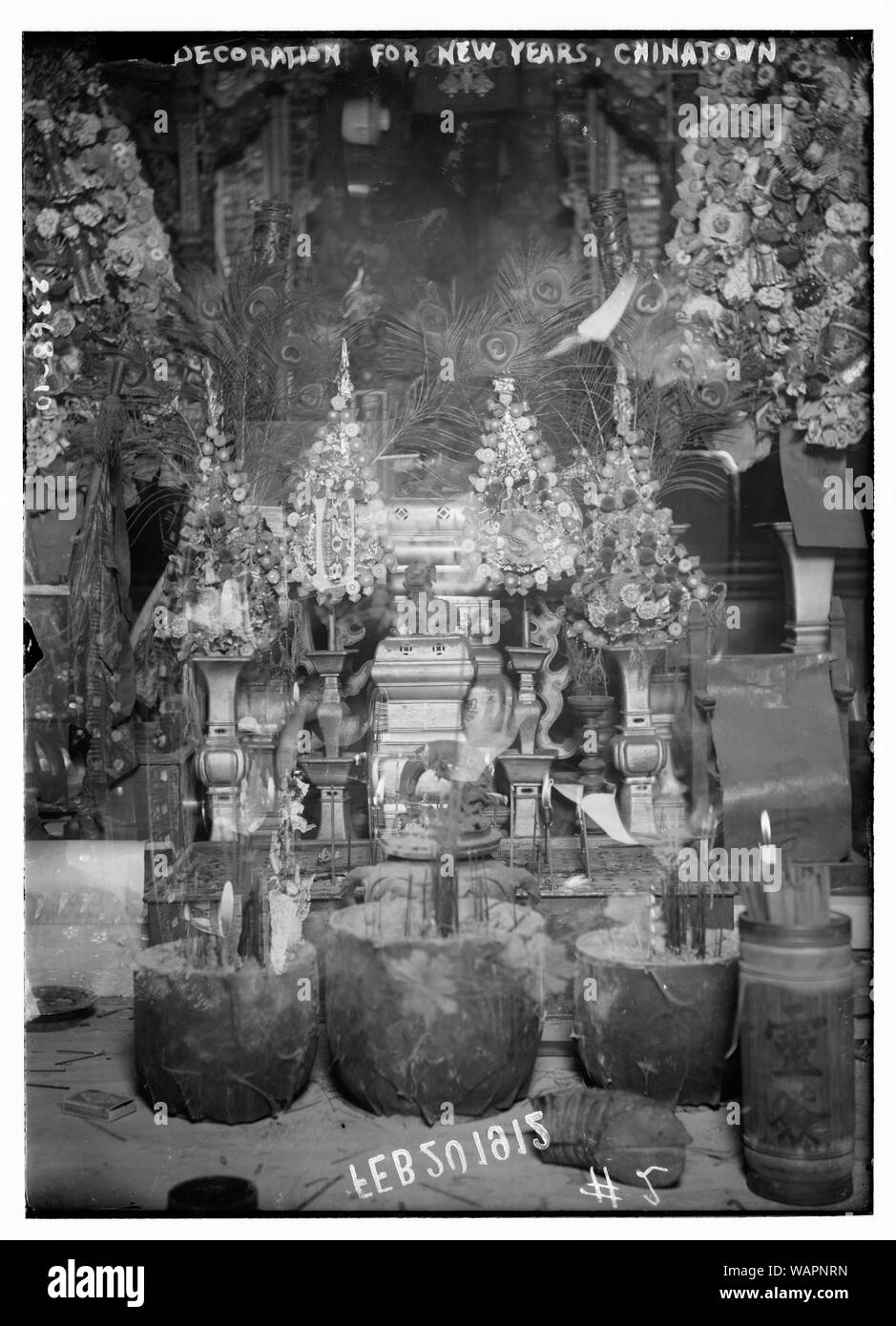 New year festive decorations Black and White Stock Photos & Images - Alamy