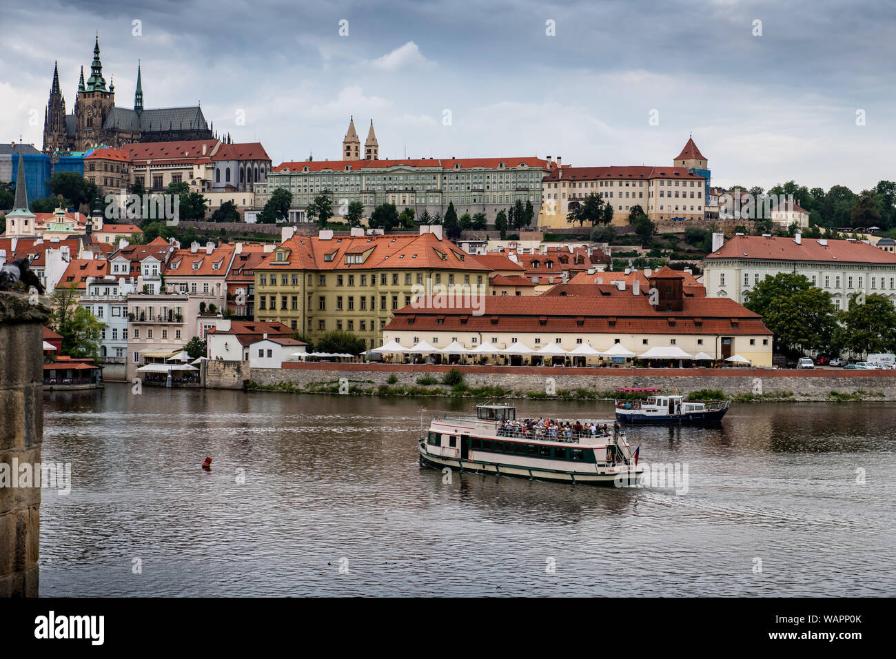 Prague as seen from Charles Bridge Stock Photo - Alamy