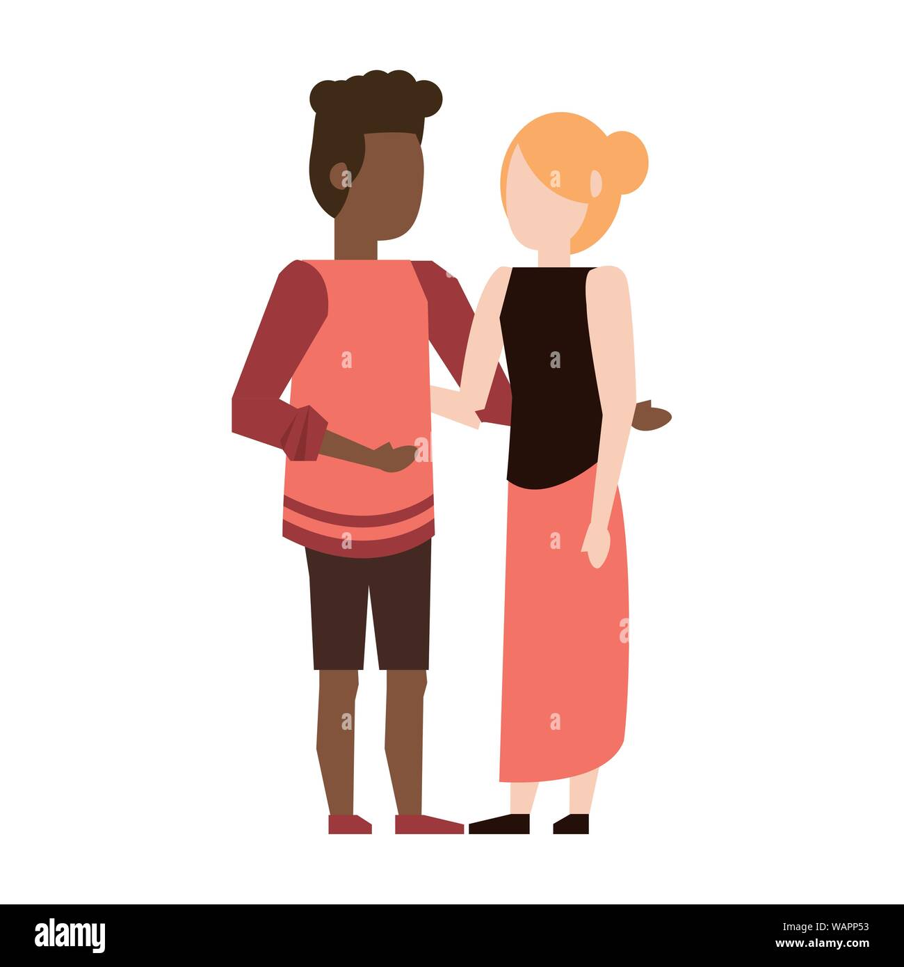 couple love young relationship cartoon Stock Vector Image & Art - Alamy