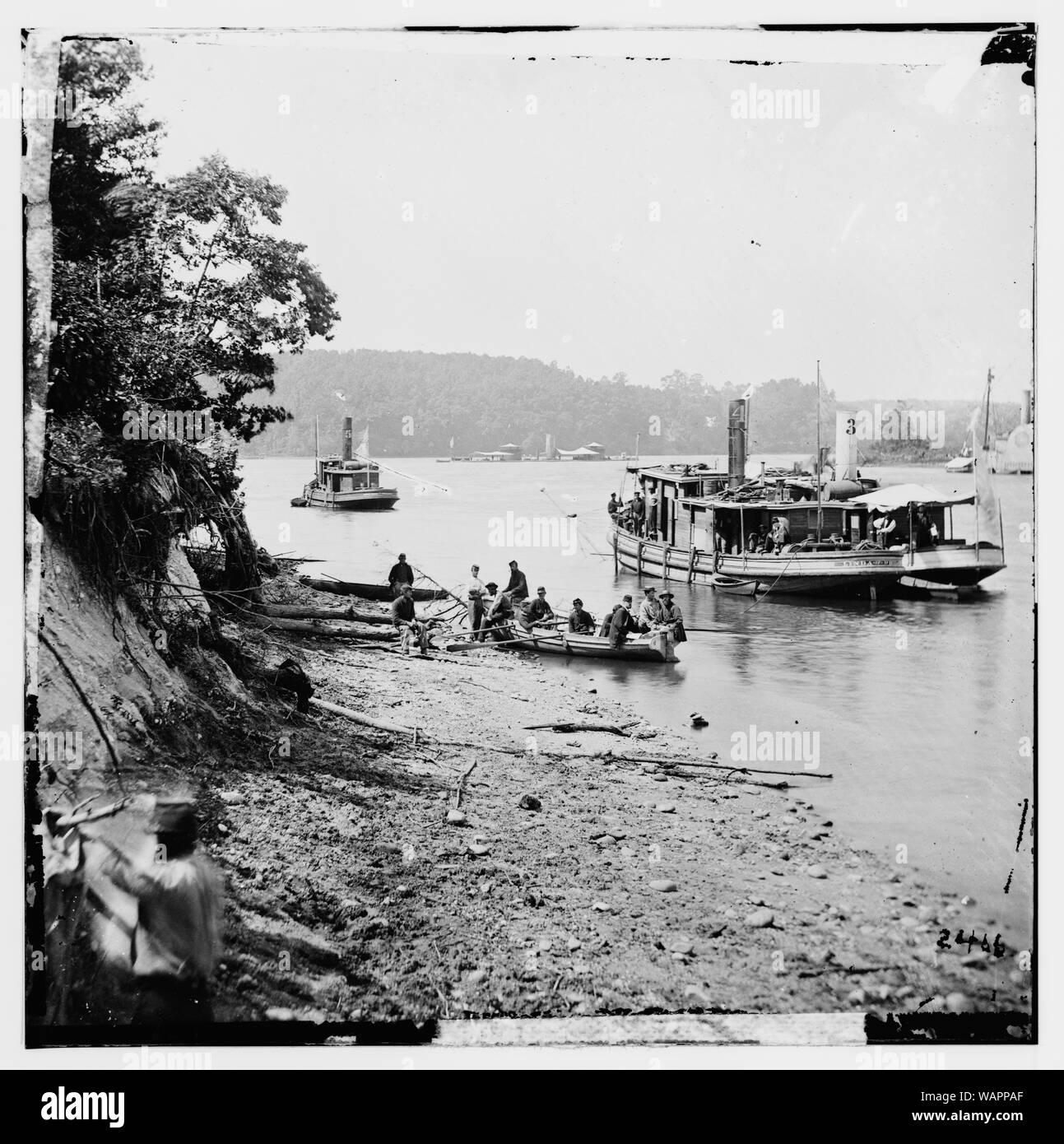 Deep Bottom, Va., vicinity. Transport Linda of Philadelphia and a ...