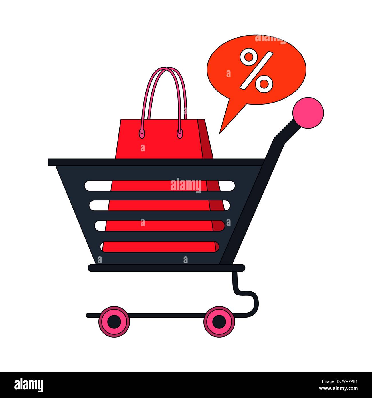 shopping retail sale store cartoon Stock Vector Image & Art - Alamy