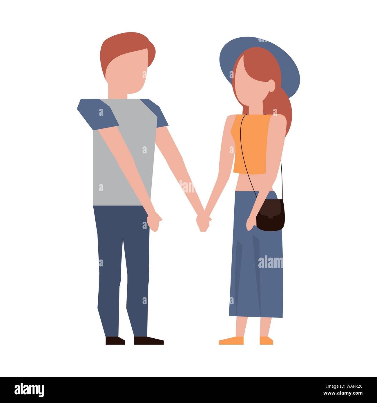 couple love young relationship cartoon Stock Vector Image & Art - Alamy