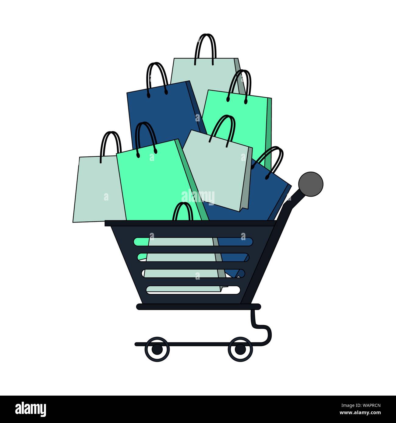 shopping retail sale store cartoon Stock Vector Image & Art - Alamy