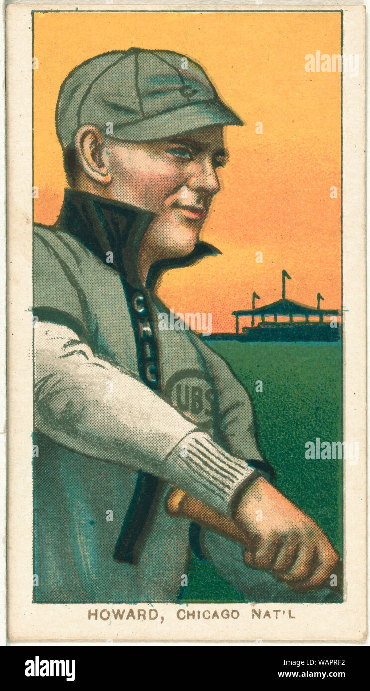 Del Howard, Chicago Cubs, baseball card portrait Stock Photo - Alamy