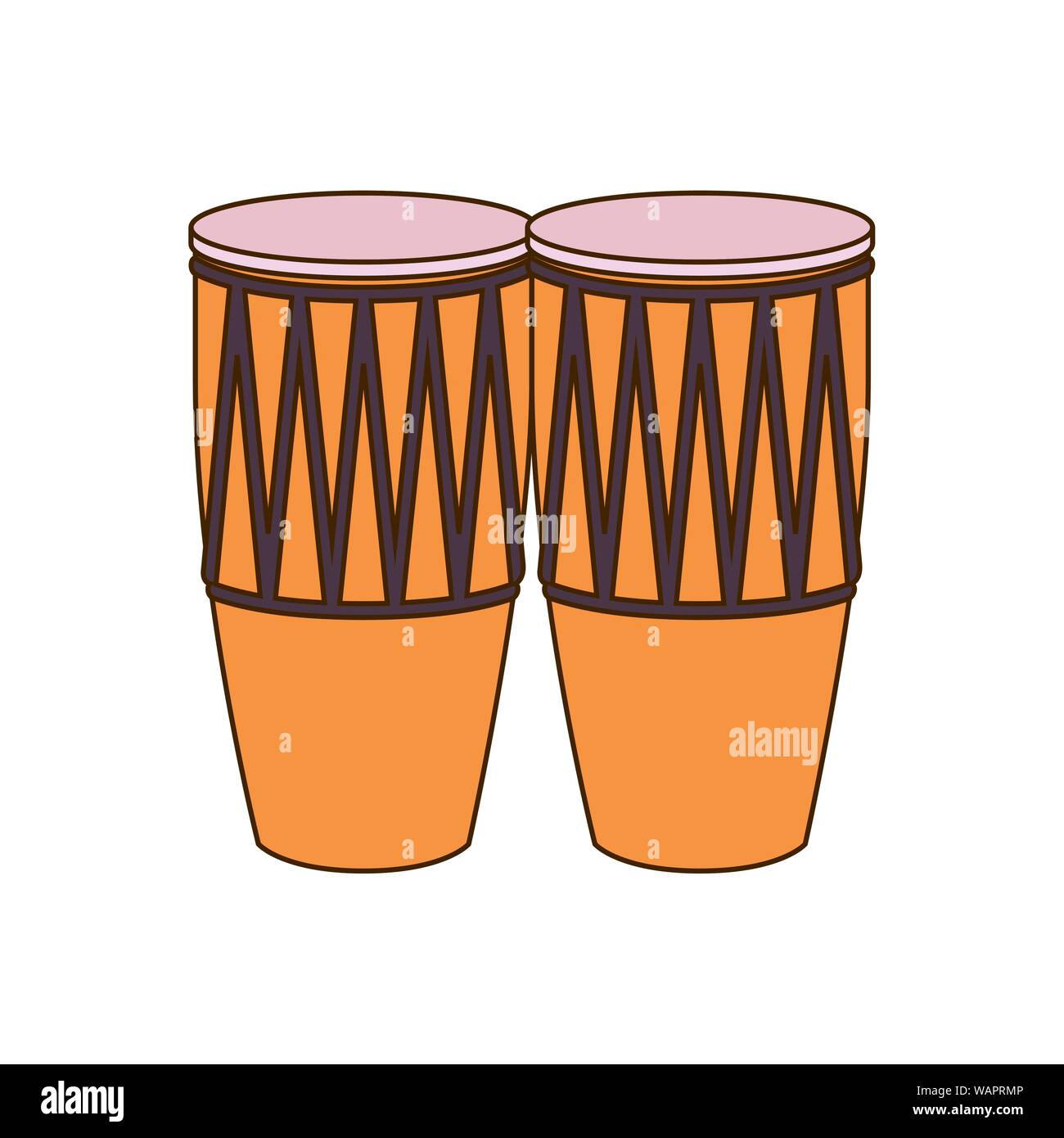 musical instrument congas on white background Stock Vector Image & Art ...